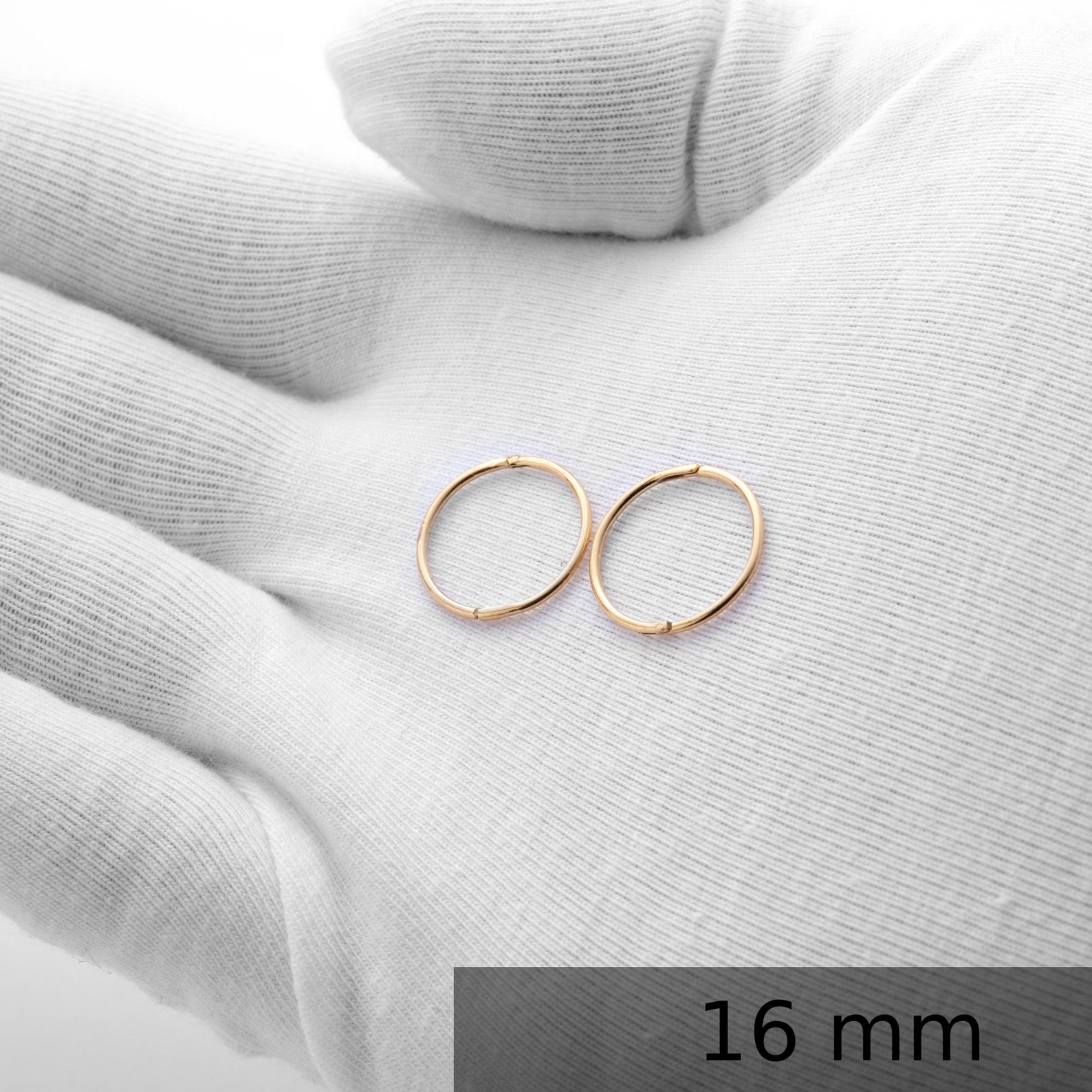 Hinged Sleeper Earrings Hoops. Sterling Silver or Gold - Etsy UK