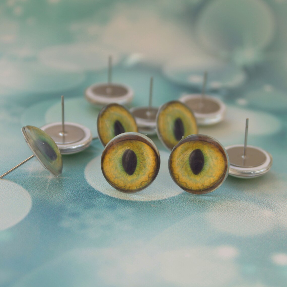 Yellow Glass Eyes for cat Taxidermy glass eyes for toy | Etsy