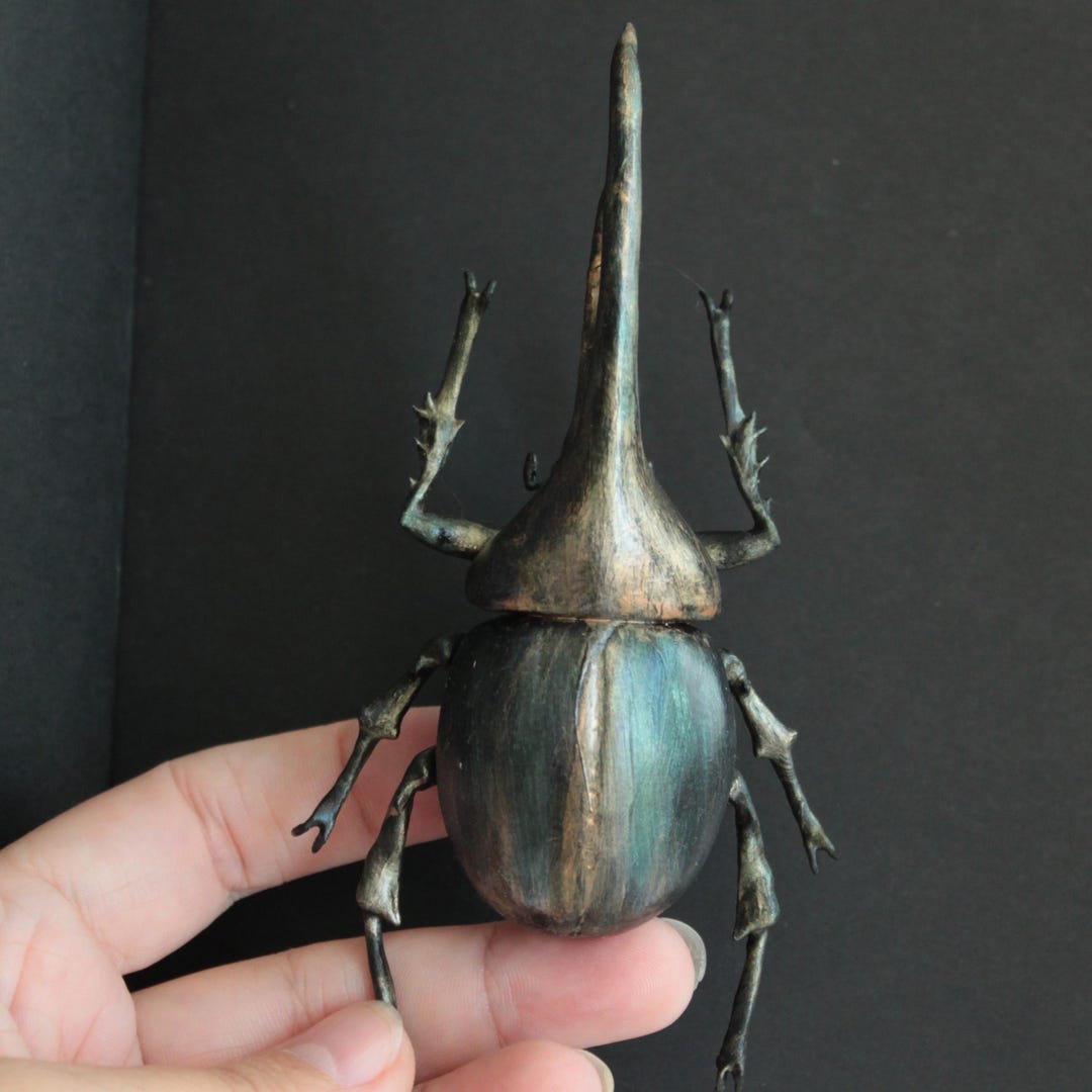 Stag Beetle, Hercules Beetle, 3D Printed Bugs, Insect Decor, Spooky ...