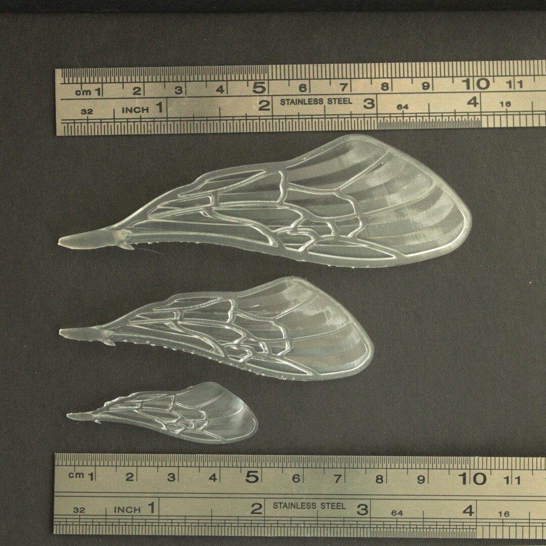 Set of 10 Transparent Plastic Wings for Fairies, Dragonfly, Butterfly ...