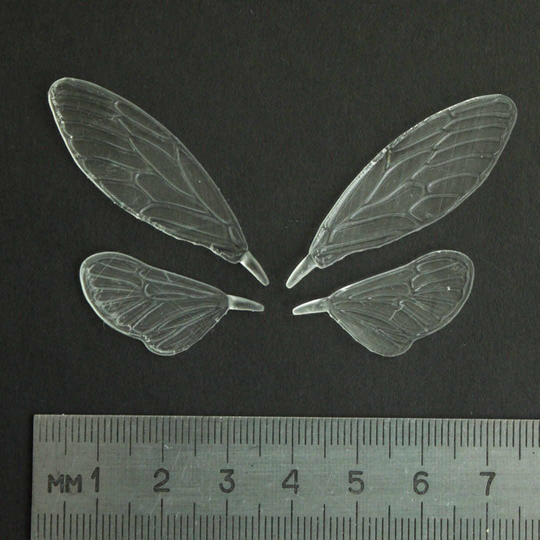 5 Set of Transparent Plastic Wings for Fairies, Dragonfly, Butterfly ...