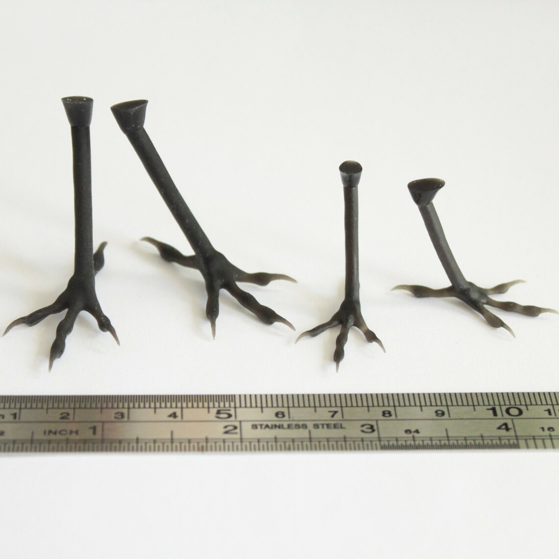 Black Realistic Plastic Bird Paws, for Toy, Animal Feet, Sparrow ...