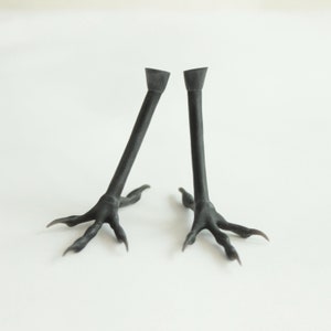 Black Realistic Plastic Bird Paws, for Toy, Animal Feet, Sparrow ...