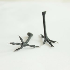 Black Realistic Plastic Bird Paws, for Toy, Animal Feet, Sparrow ...