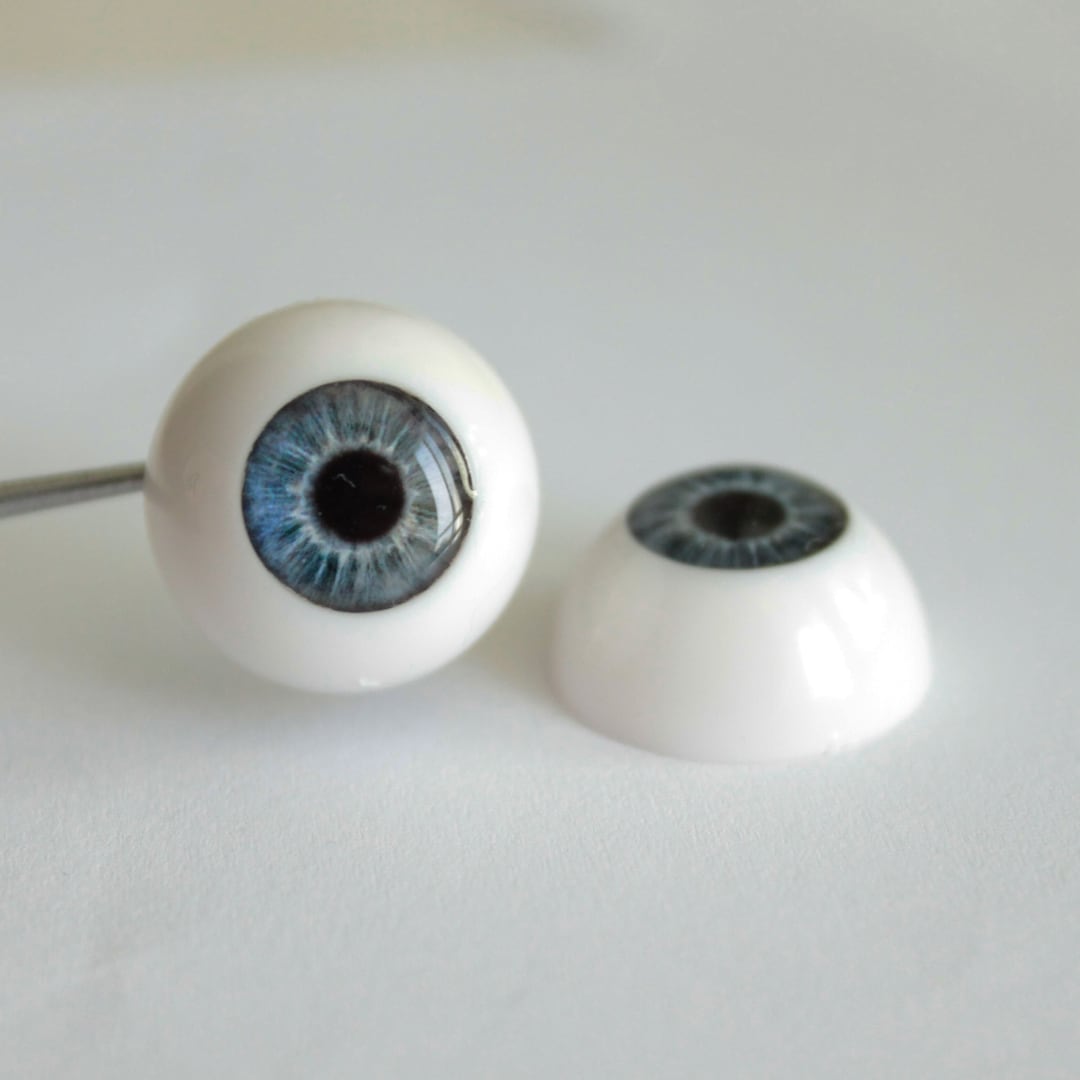 Reborn Doll Eyes BJD Realistic Acrylic Blue Doll Eyes One Pair With ...