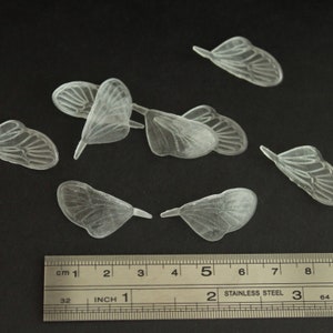 10 Transparent Plastic Wings for Fairies, Dragonfly, Butterfly, Bee ...