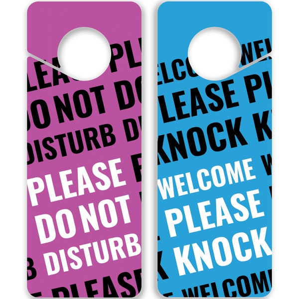 Blue Door Hanger Do Not Disturb - Etsy