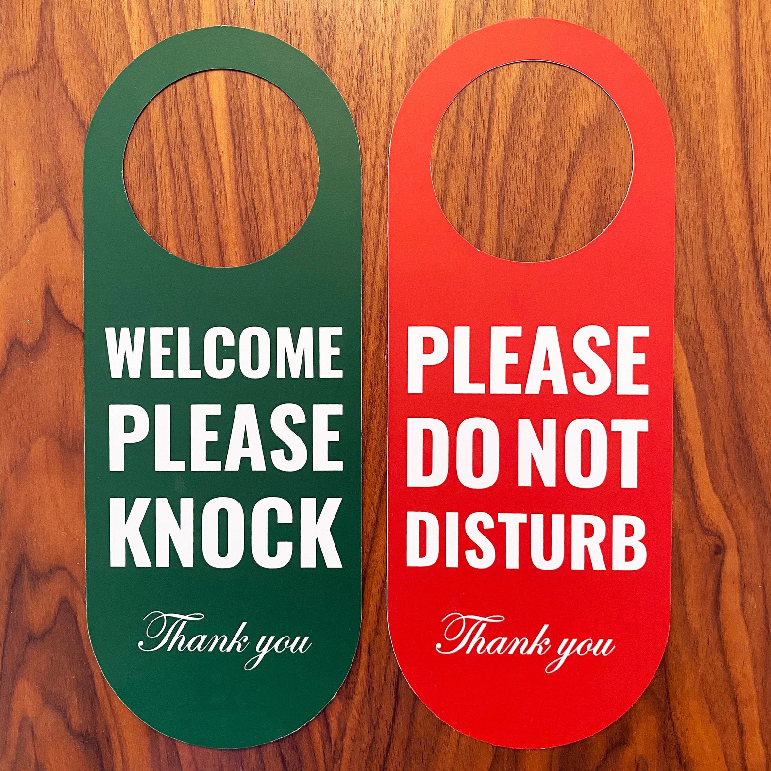 Do Not Disturb Sign, 2 Pack, Green and Red Colors, Easy to Read, High ...