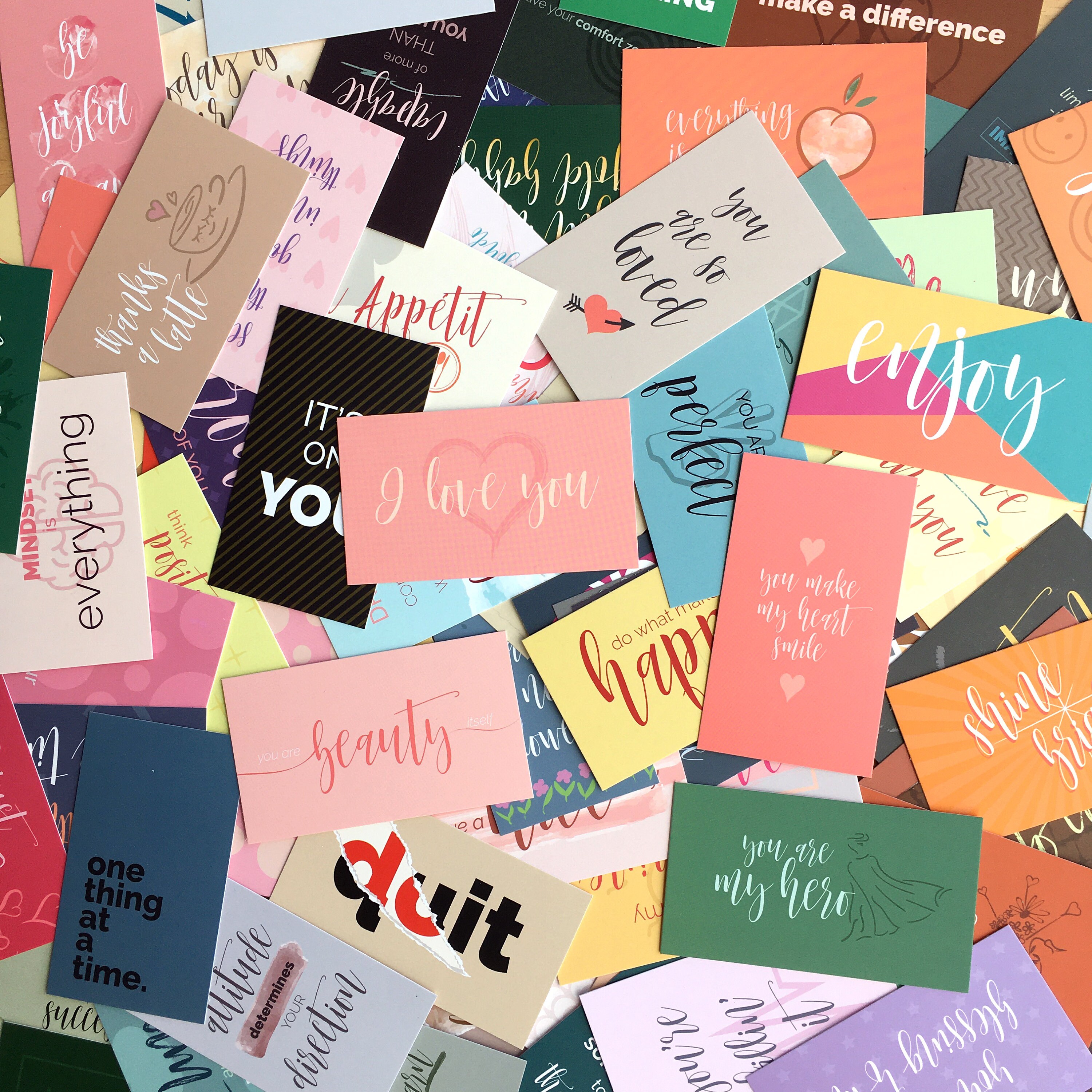99 Pcs Unique Motivational Cards (2″ X 3.5″) Inspirational Cards ...