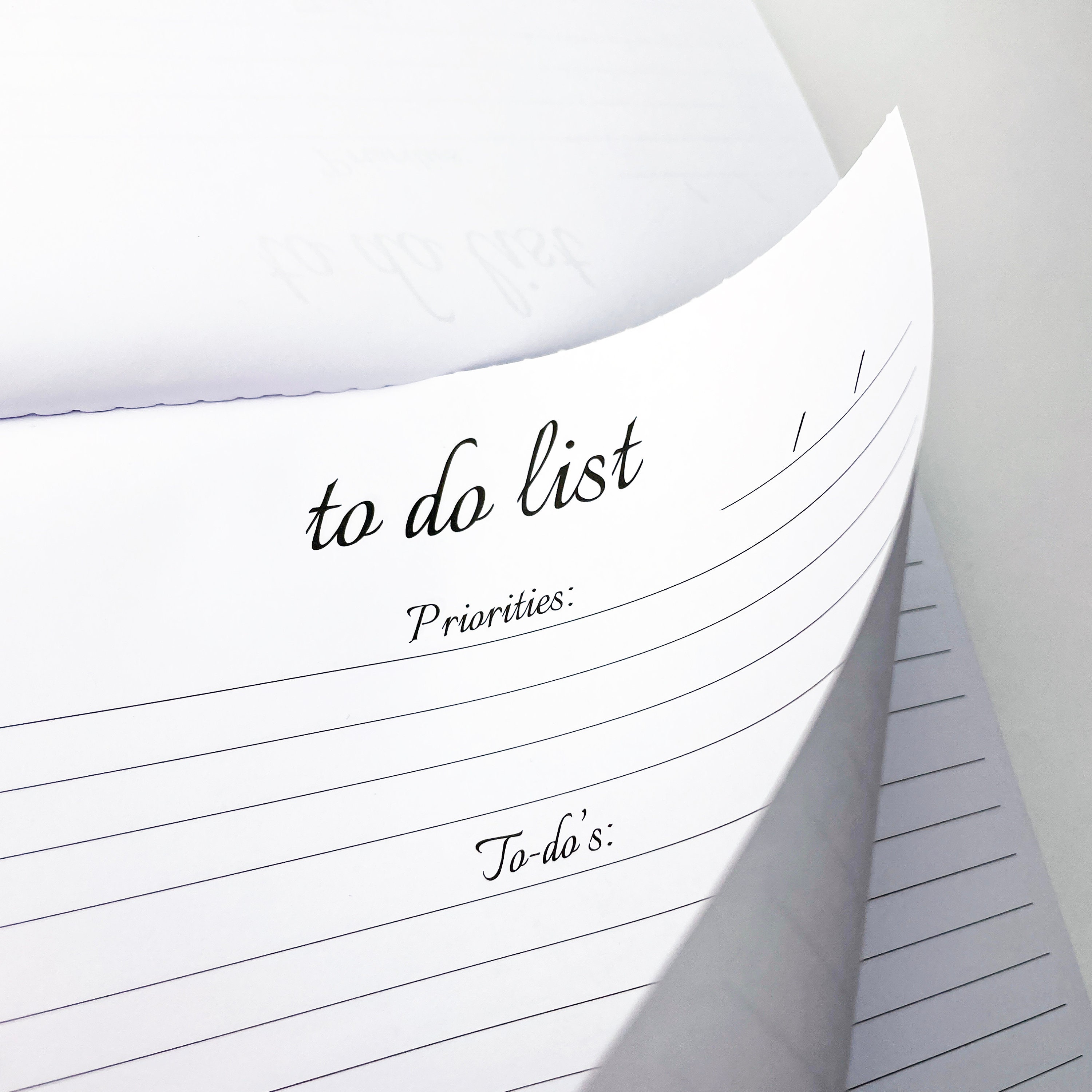 To Do Notebook - 2 Pack, A5 Size (8.3"x5.8") Premium Thick Paper With Cardboard Back Support ...