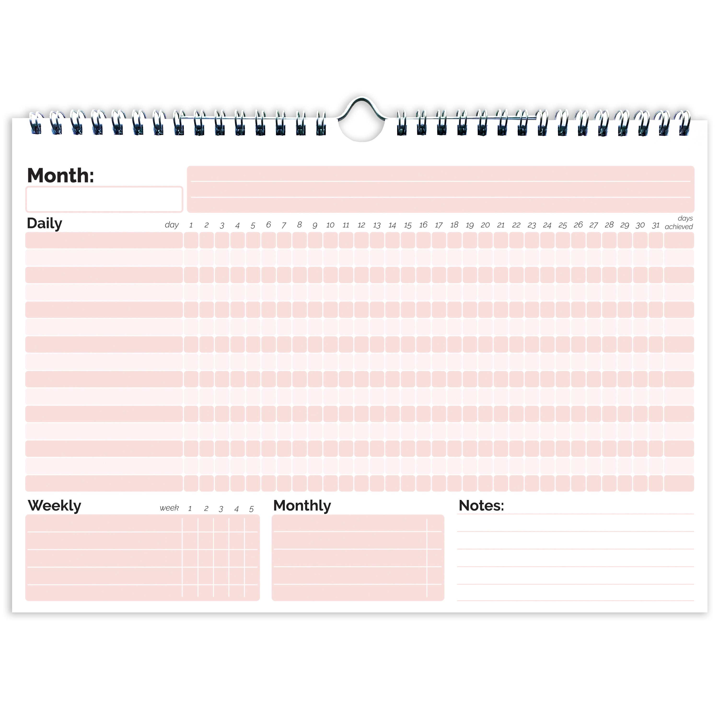 Habit Tracker Calendar Habit Tracker Journal linear Style - Etsy