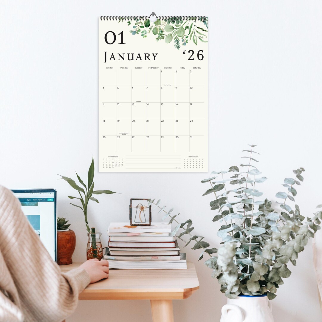 Wall Calendar 2026-2027, 18 Months Jan 2026–jun 2027, 17x12 Large ...