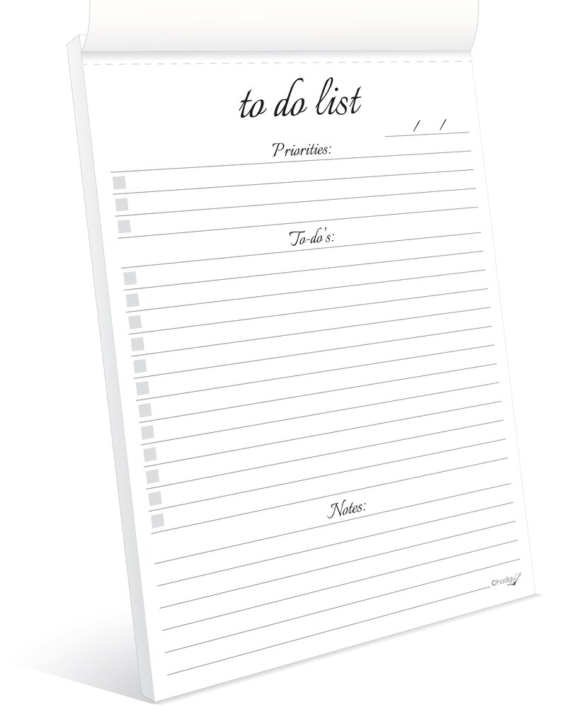 To Do List Notepad by Hadigu A5 Size Classical Style Layout Firmly ...