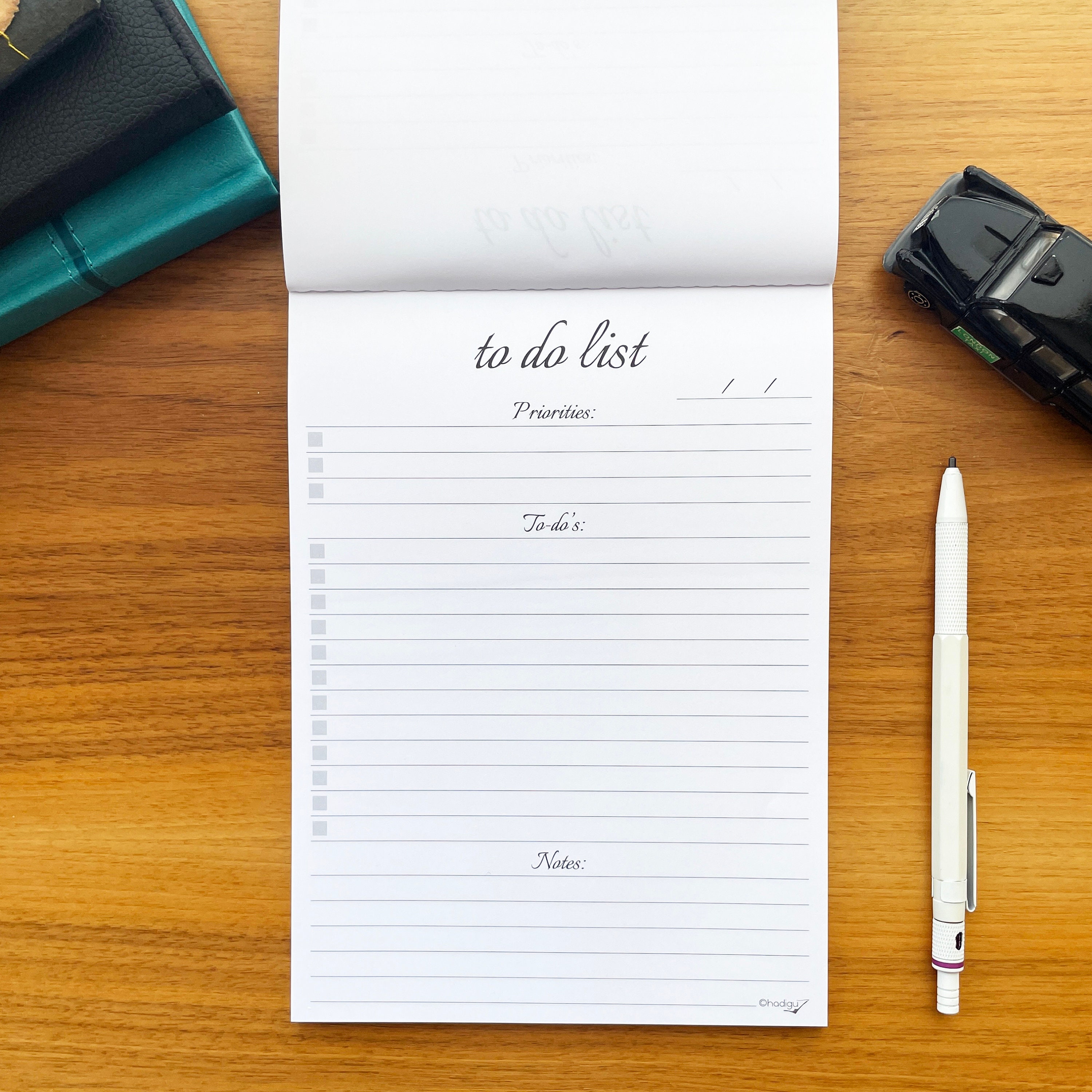 To Do List Notepad by Hadigu A5 Size Classical Style Layout Firmly ...