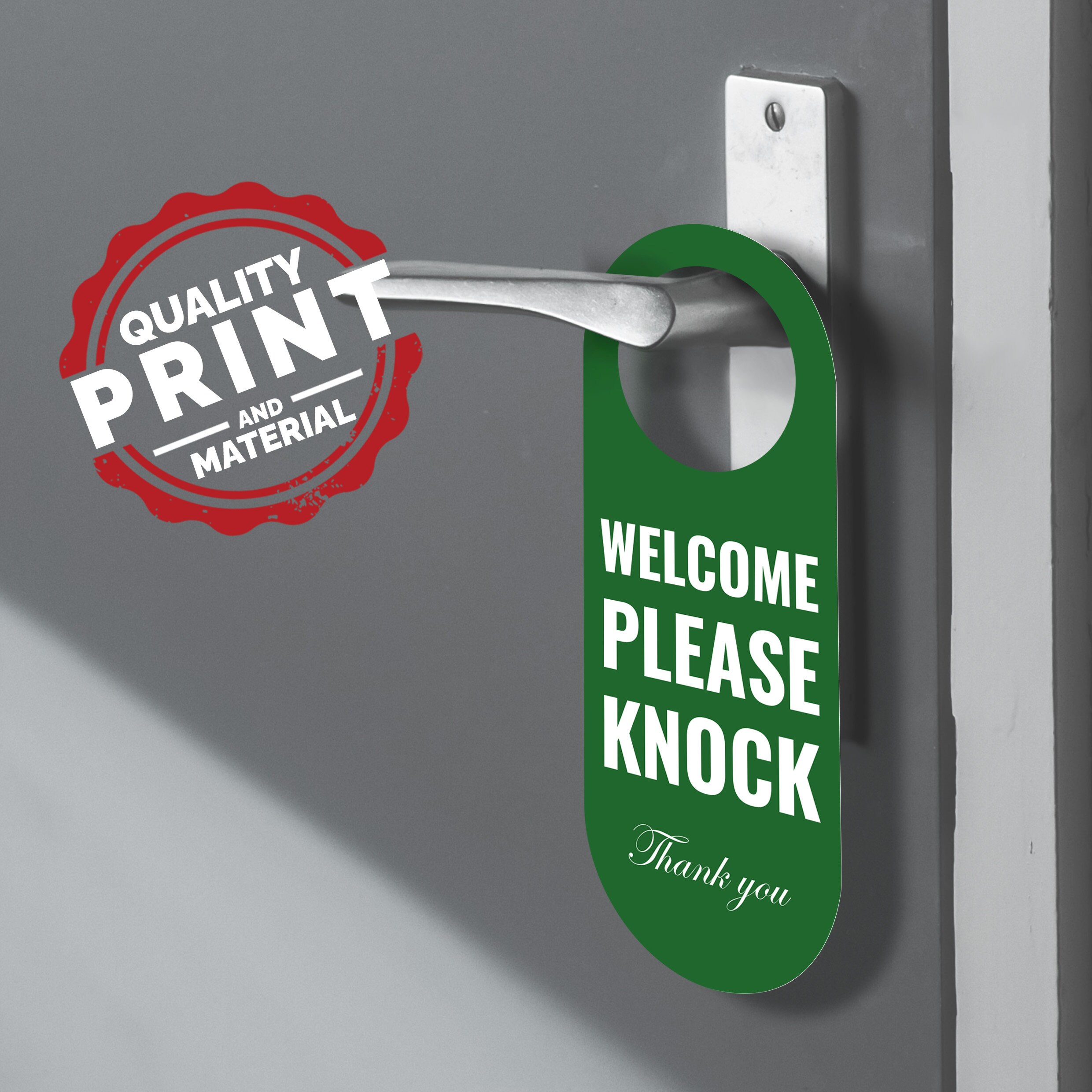 Do Not Disturb Sign, 2 Pack, Green and Red Colors, Easy to Read, High ...