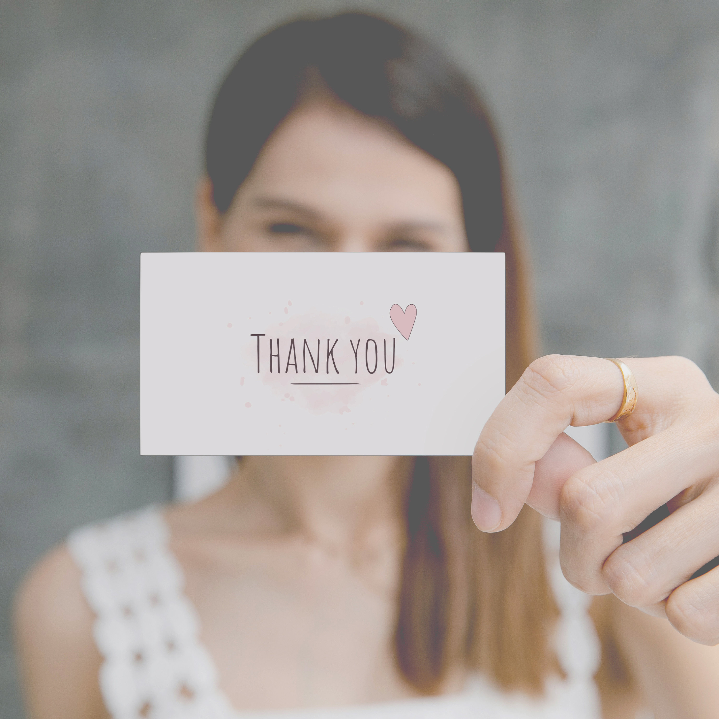 Small Thank You Cards Business Card Size (2"x3,5") Mini Thank You Note ...