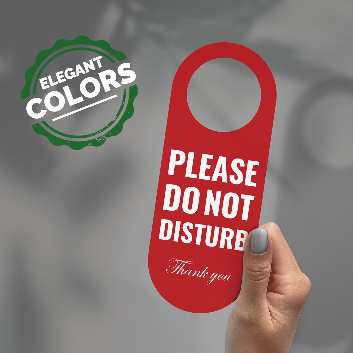 Do Not Disturb Sign, 2 Pack, Green and Red Colors, Easy to Read, High ...