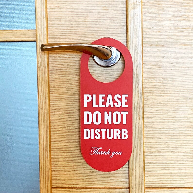 Do Not Disturb Sign, 2 Pack, Green and Red Colors, Easy to Read, High ...