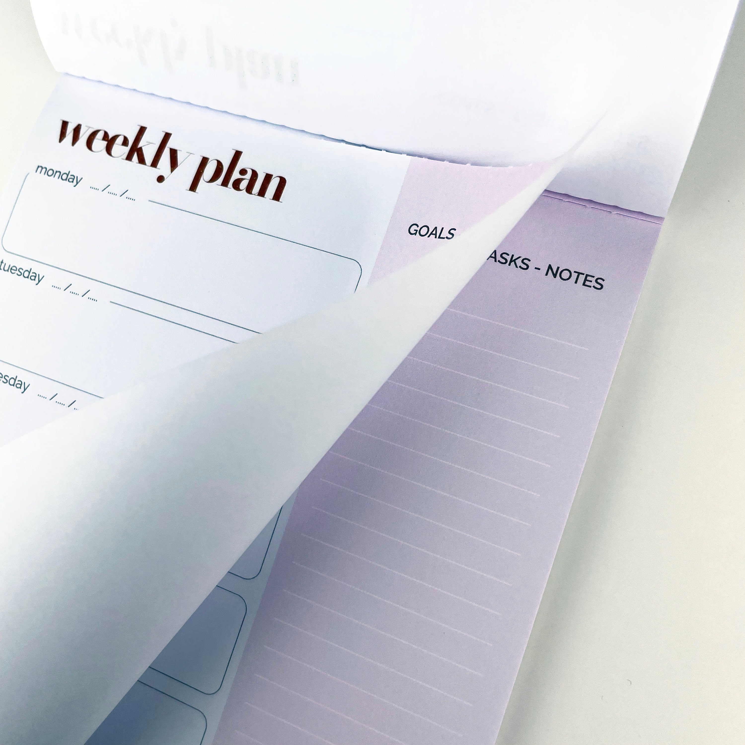 Weekly Planner Notepad A5 Size 8.3x5.8 Undated Weekly Planner, Weekly ...