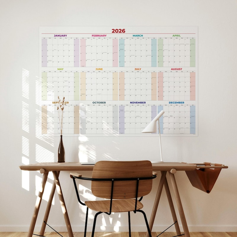 Jumbo Month Calendar - Etsy