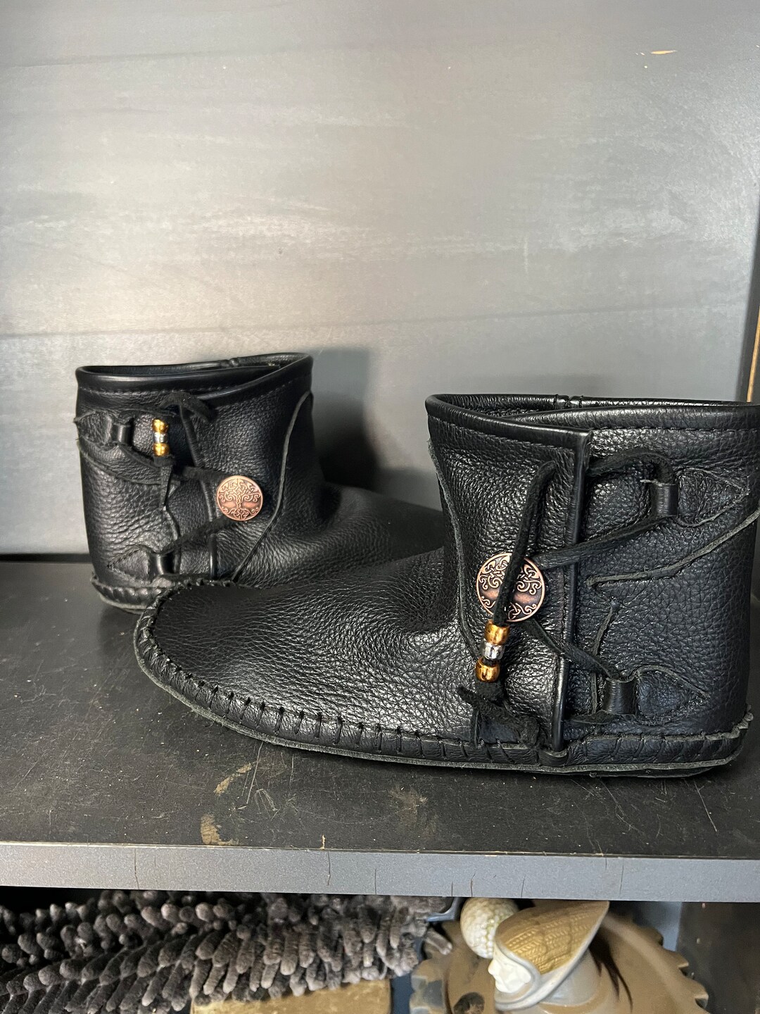 Grounding Shoes Custom Handmade by Me in California One Button Concho ...