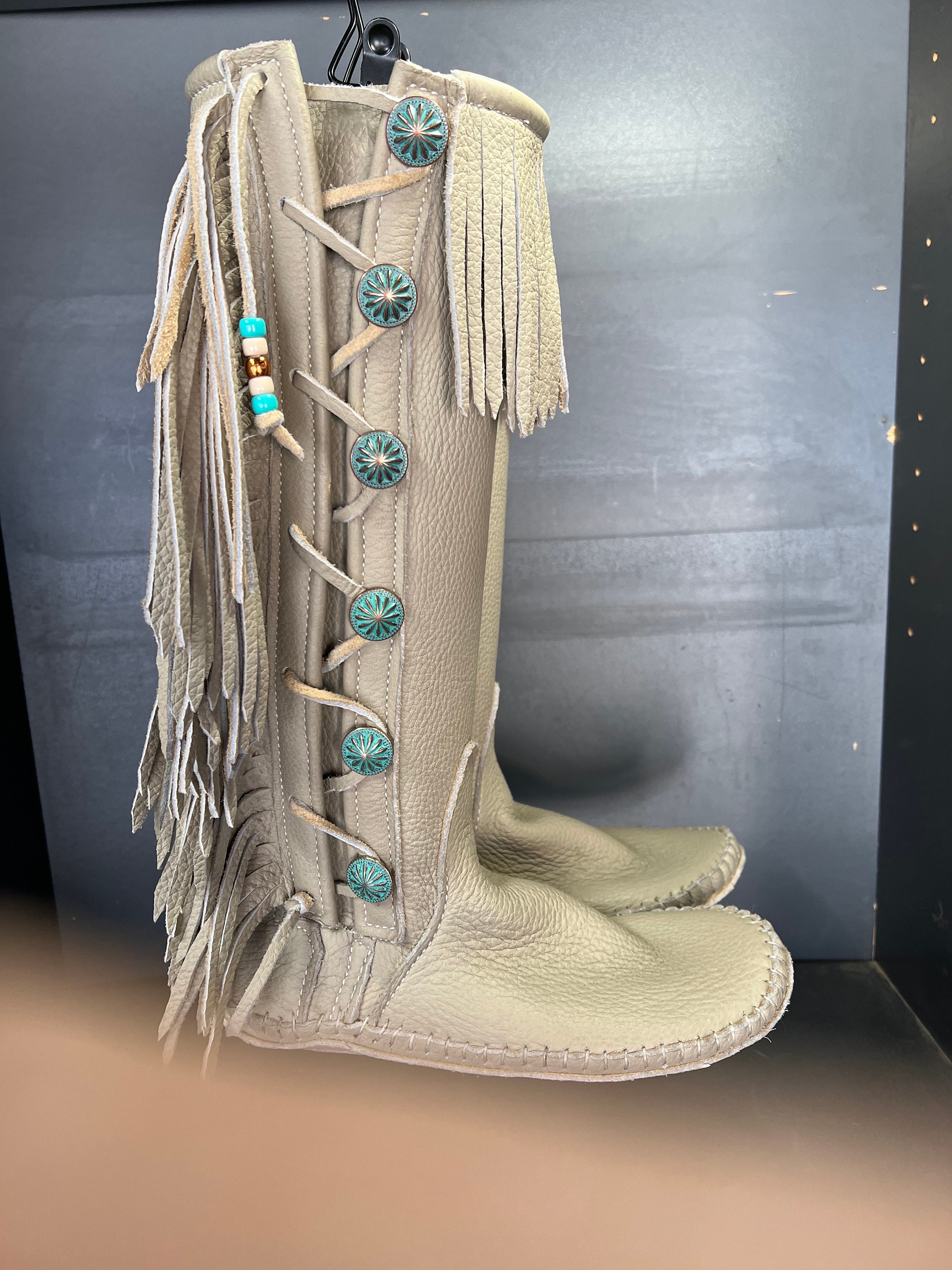 Grounding Shoes Custom Order Handmade by Me in California. Beige Moose ...