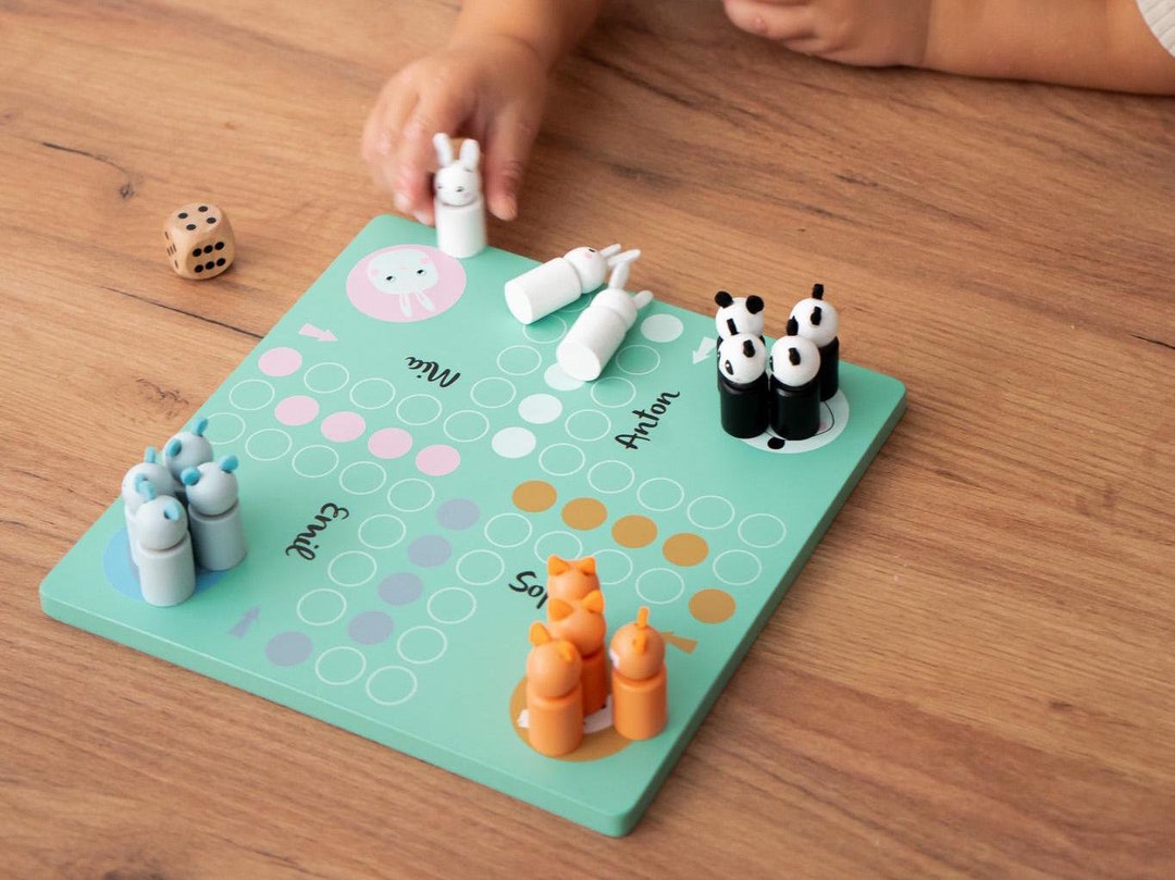 Ludo Pastel Customizable With the Names of the Players Gifts Children ...