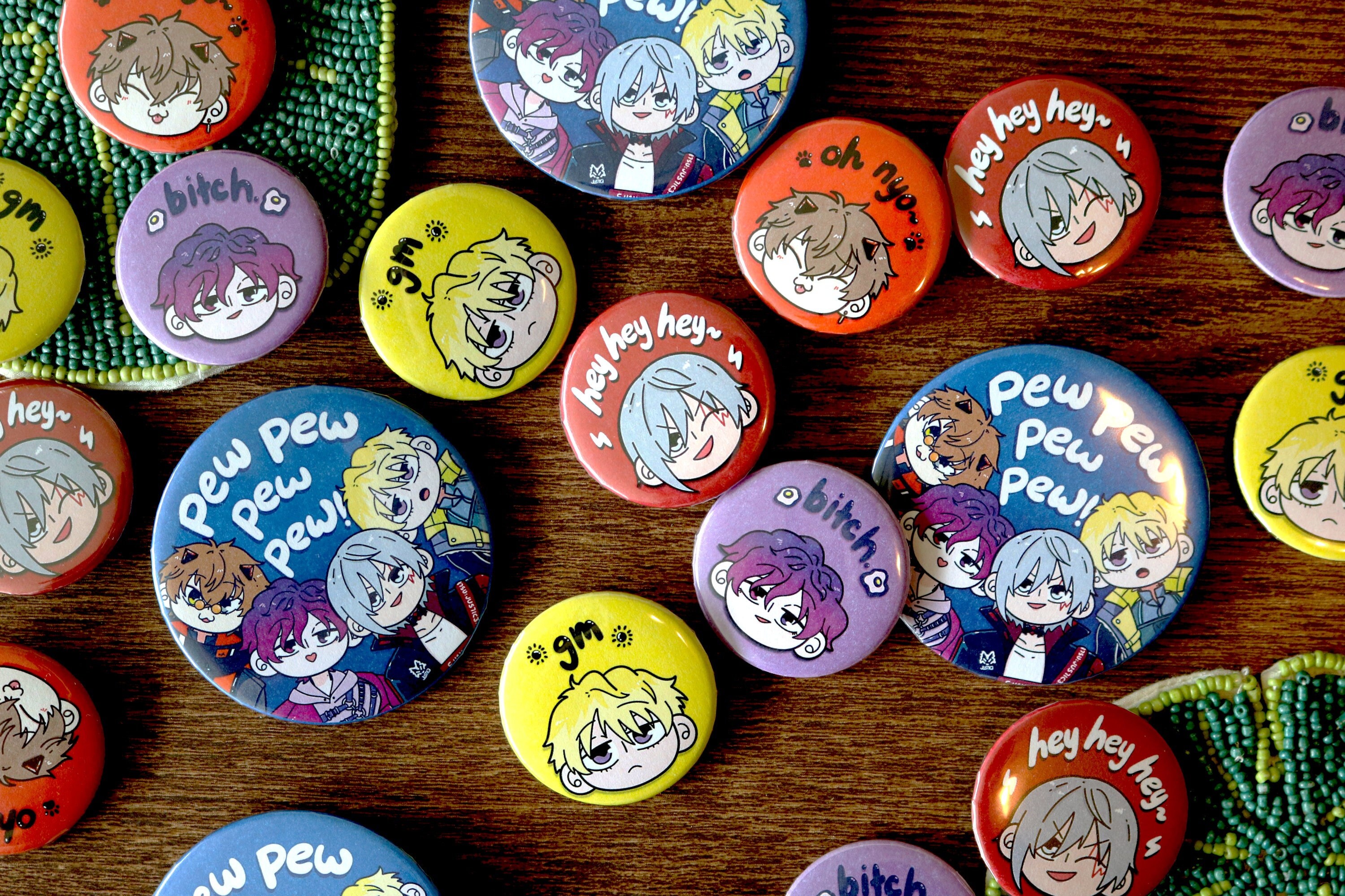 Noctyx Button Pins Vtuber Funny Quotes 37-58 Mm Pins - Etsy