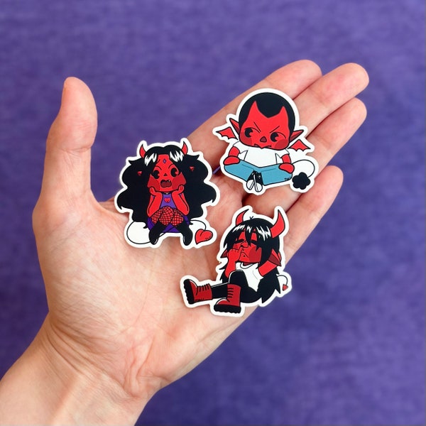 Little Devil Sticker - Etsy