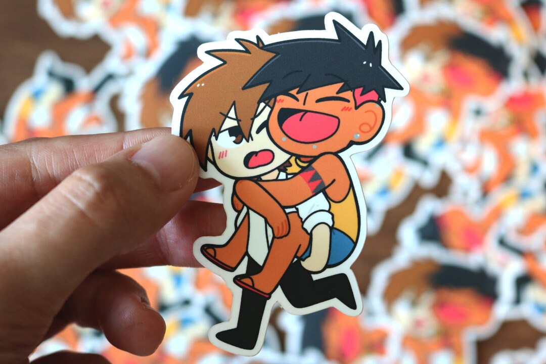 Straight D's Piggyback Sticker LGBTQIA Waterproof Sticker BL Webcomic ...