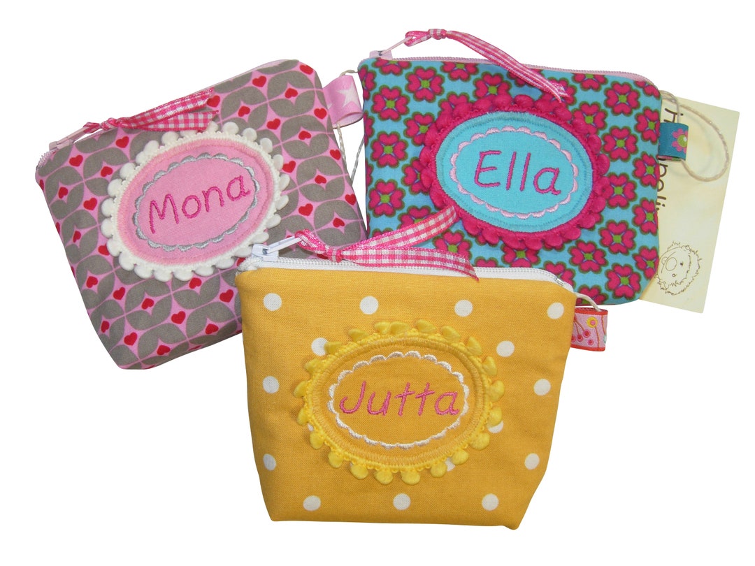Geldbörse, Kinderportemonnaie, Geldbeutel Mini Tasche personalisiert ...