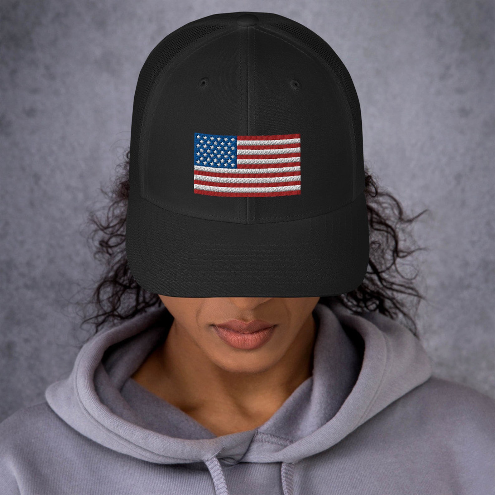 US Flag Hat American Flag Trucker USA Mesh Snapback Cap - Etsy
