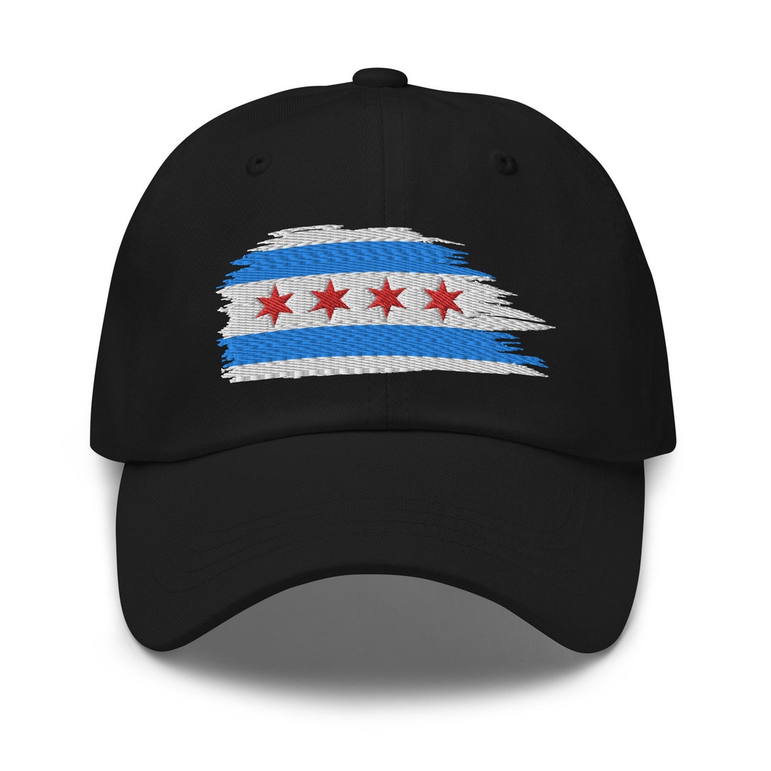 Chicago Embroidered Dad Hat, Chicago Flag Hat, Chicago Cool Hat ...
