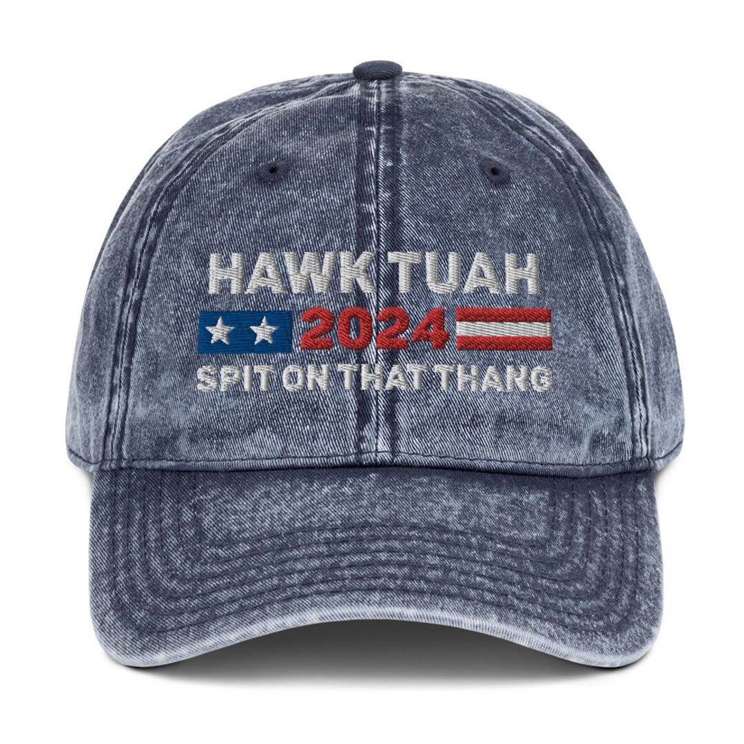 Hawk Tuah Embroidered Hat, Spit on That Thang, Spitting Llama, Give Him ...