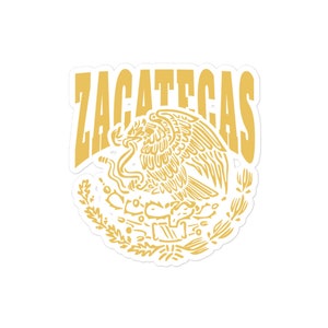 Zacatecas Stickers, Zacatecas Decal, Mexican State Bubble-free Stickers ...