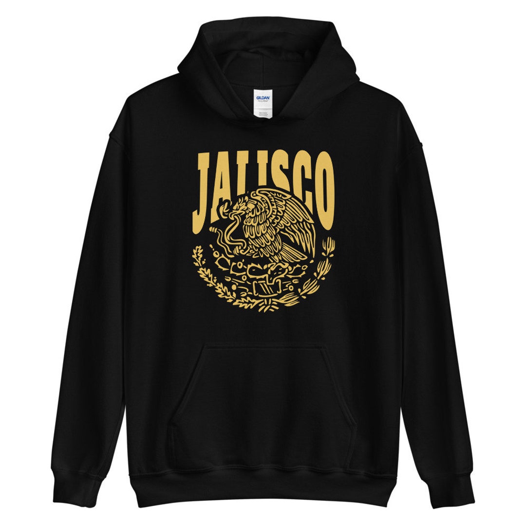 Jalisco With Mexico Coat of Arms Unisex Hoodie, Jalisco Mexico Hoodie ...