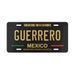 Guerrero License Plate Modern Black, Mexican State Car Plate, Placas ...