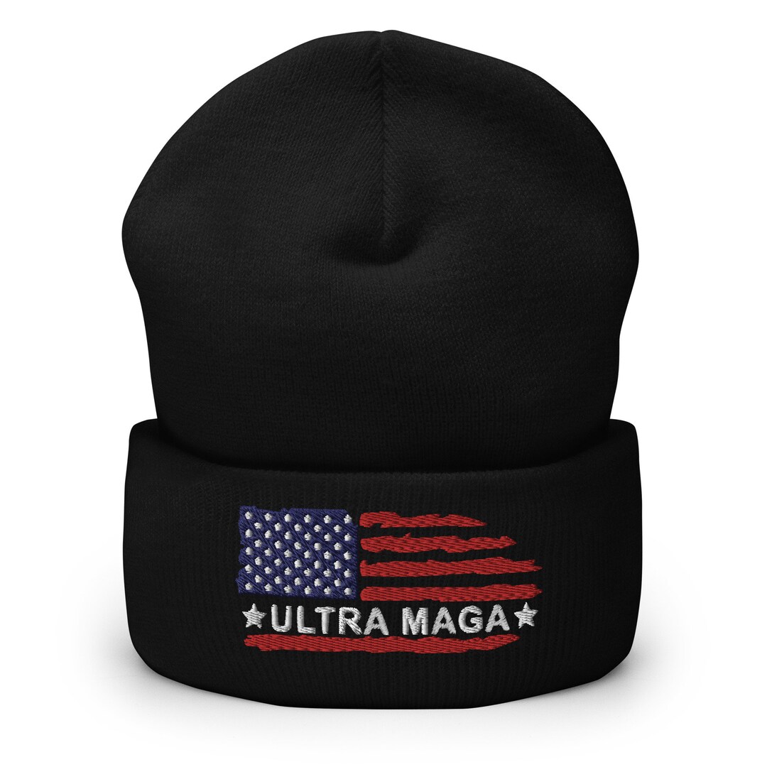 Ultra Maga Cuffed Beanie, Ultra MAGA Beanie, Trump Maga Beanie ...