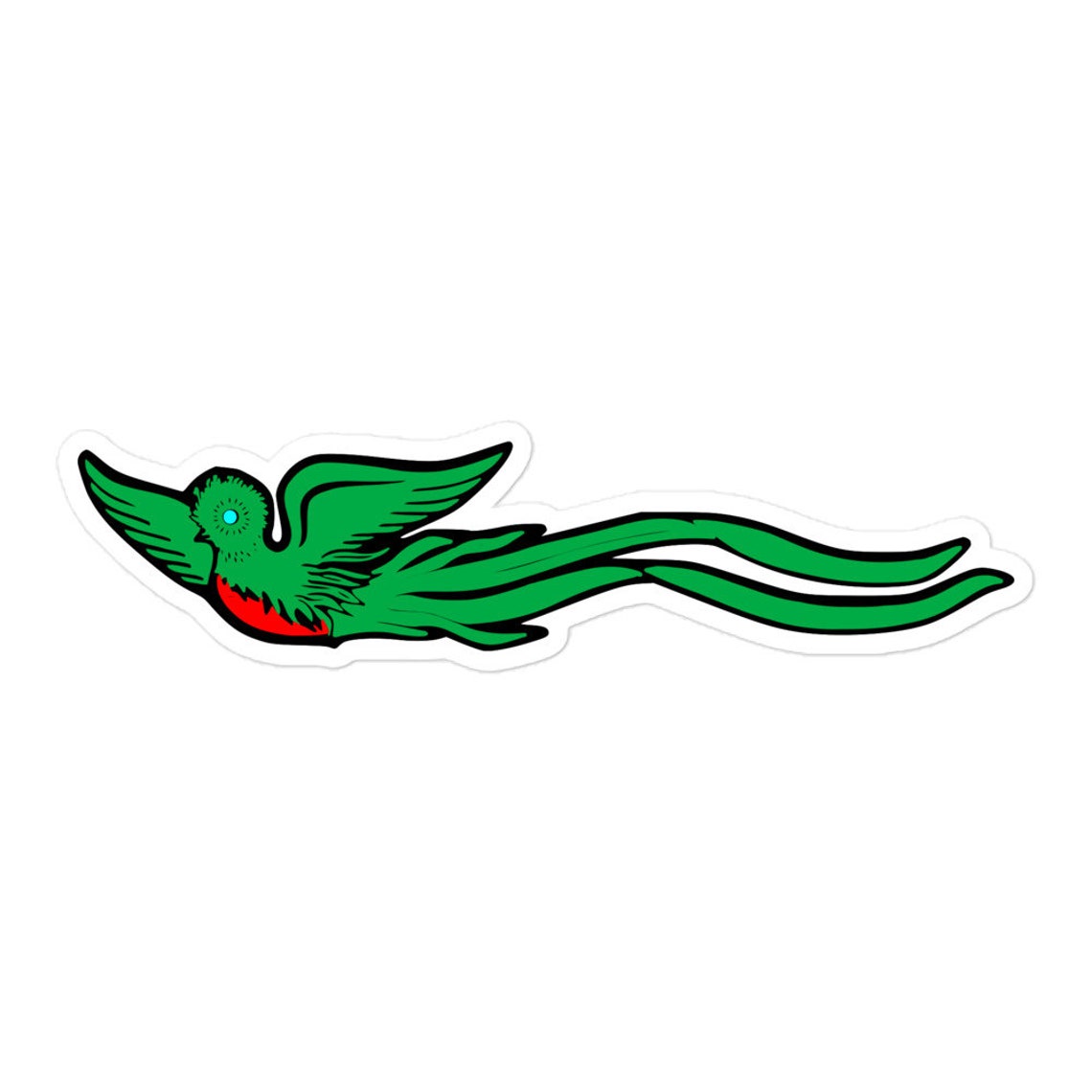 Guatemala Quetzal Sticker, Guatemalan Quetzal Decal, Quetzal Bird ...