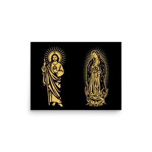 Virgen Maria San Judas Tadeo Poster, Saint Jude Thaddeus Poster ...