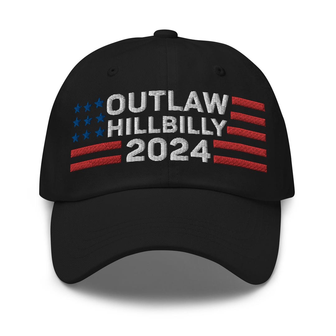 Outlaw Hillbilly Hat, Outlaw Hillbilly Embroidered Classic Baseball Dad ...