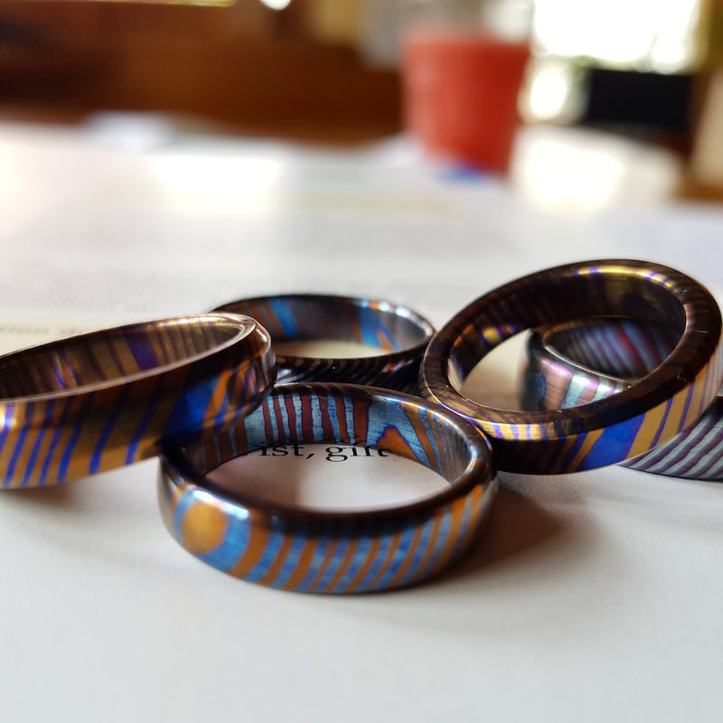 Timascus Signet Ring - Etsy