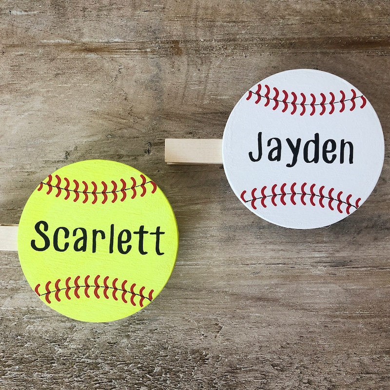 Clothespins Softball - Etsy