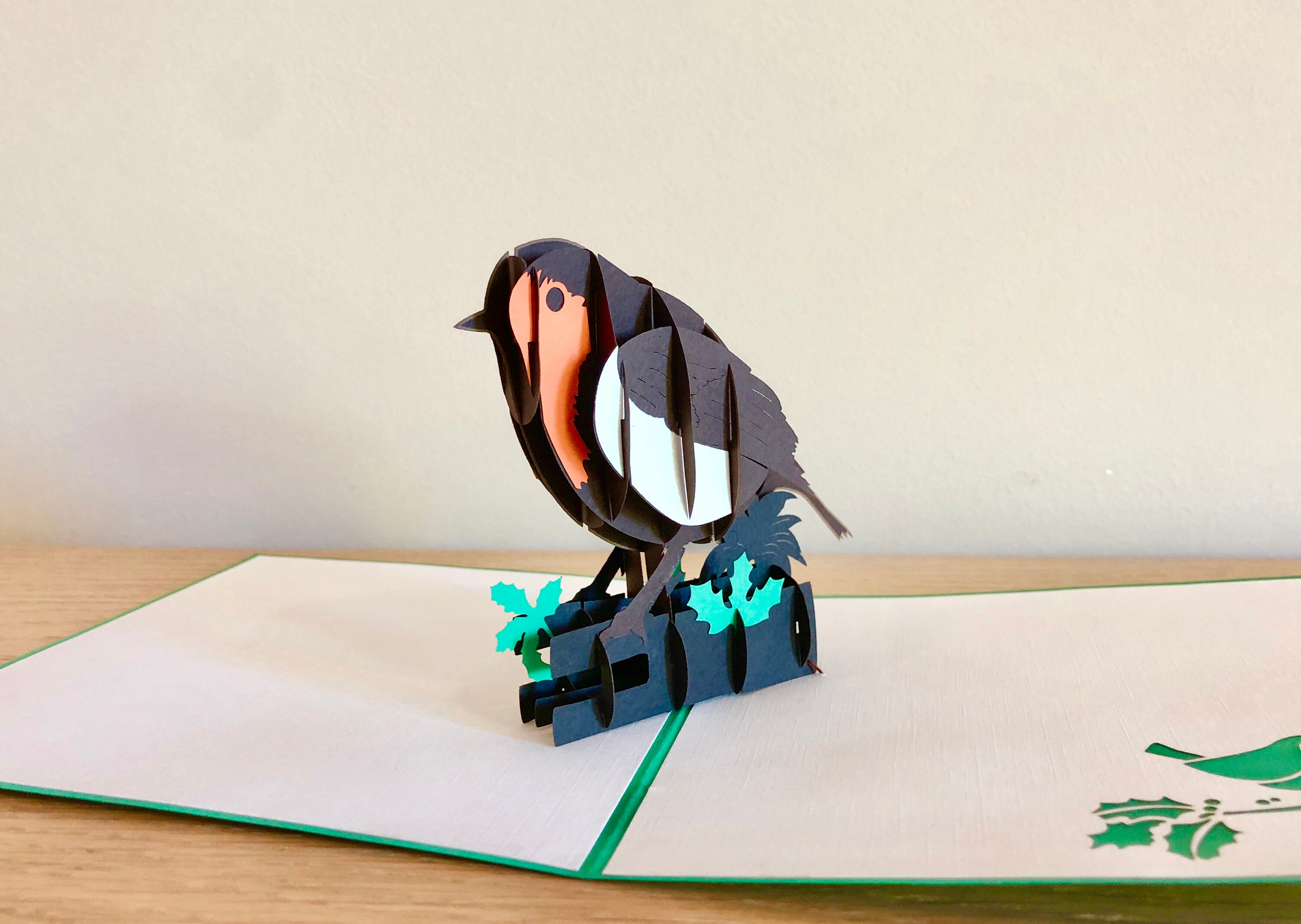 Robin Pop up Card 3D Robin Card Bird Watching Pop up Card | Etsy