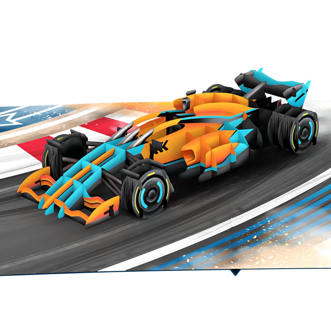 Formula 1 Pop up Card: Racing Car Birthday Card - Etsy UK