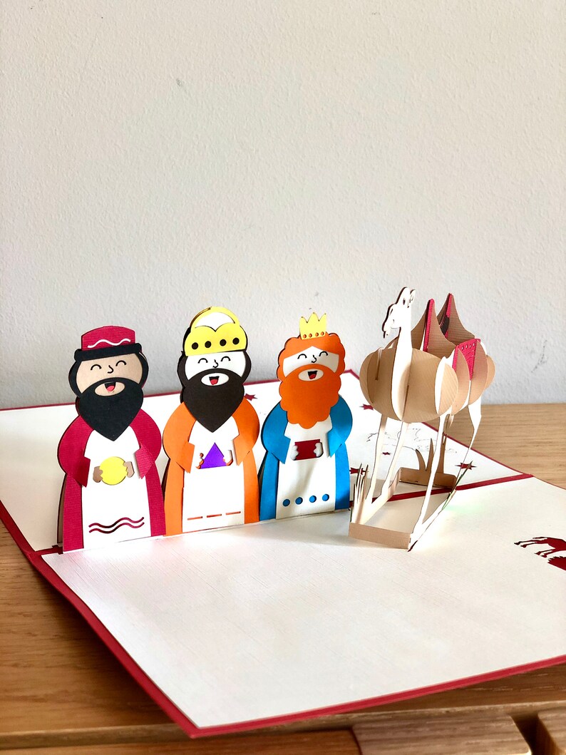 Christmas Yule Log Cake Pop up Card Christmas Card Festive | Etsy