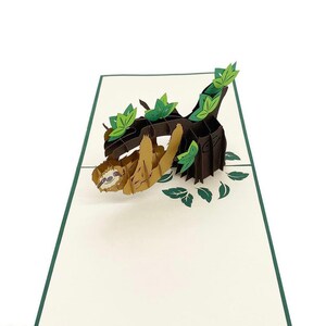 Sloth Pop up Card, 3d Sloth Birthday Pop up Card - Etsy