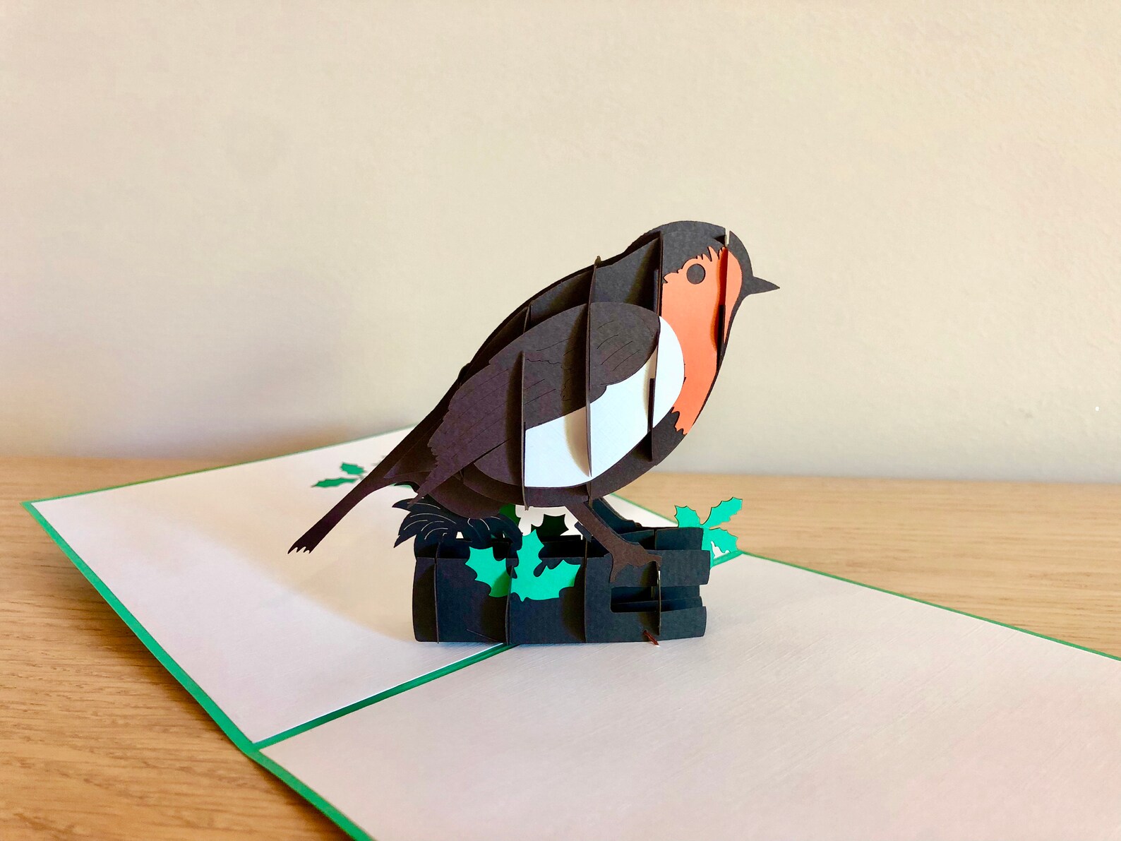 Robin Pop up Card 3D Robin Card Bird Watching Pop up Card | Etsy