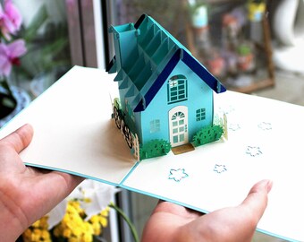 House Pop up Card | Etsy