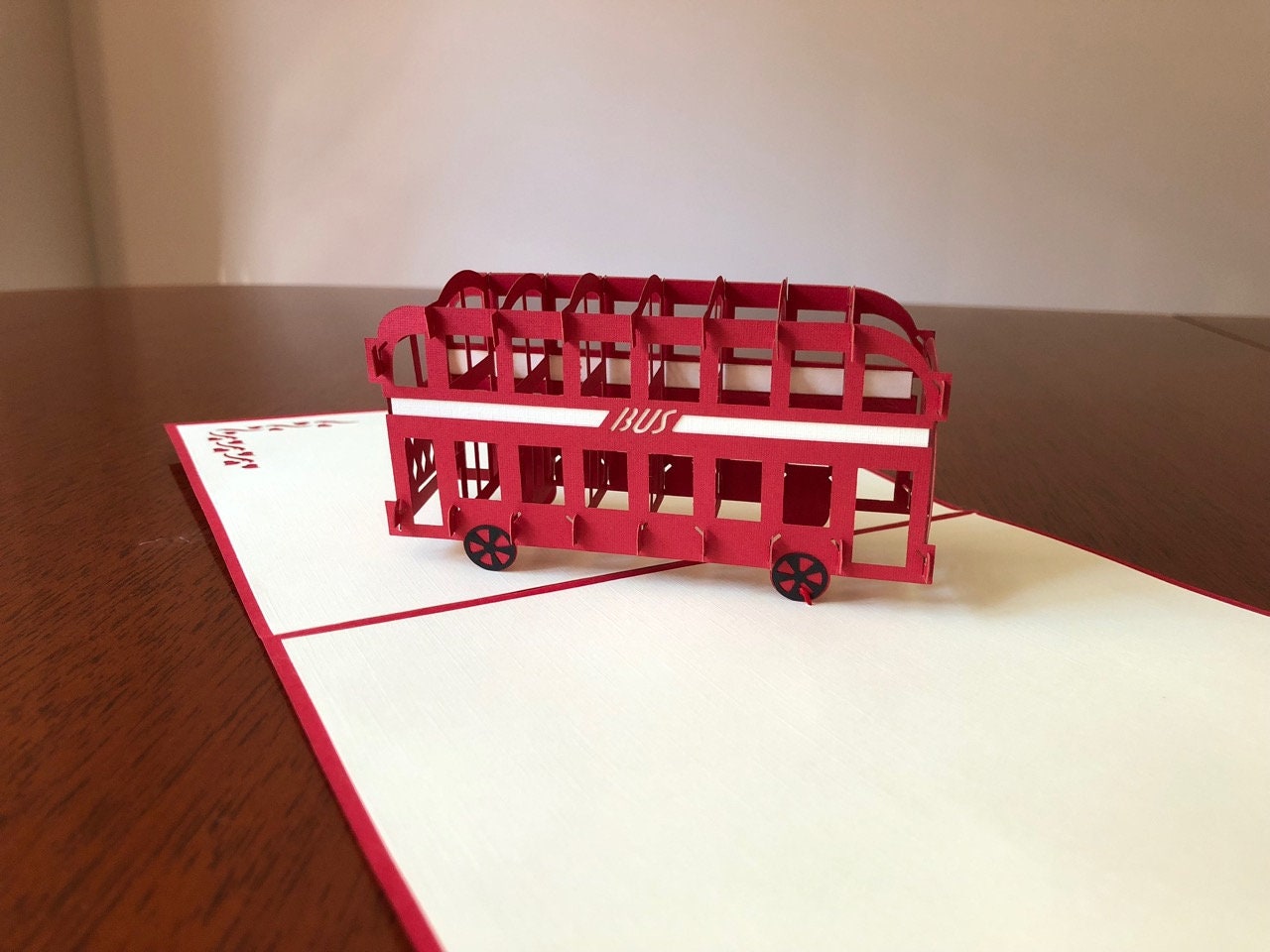 London Red Bus Pop up Card London Rebus Card Souvenir - Etsy UK
